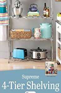 Whitmor Supreme 4 Tier Chrome Shelving 14 x 36 x 54 inches