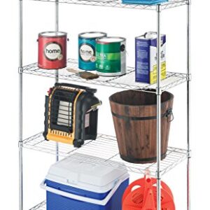 Whitmor Supreme 4 Tier Chrome Shelving 14 x 36 x 54 inches