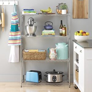 Whitmor Supreme 4 Tier Chrome Shelving 14 x 36 x 54 inches