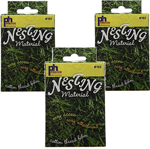 Prevue Pet Products (3 Pack) Cotton Thread Fibers Bird Nesting Material