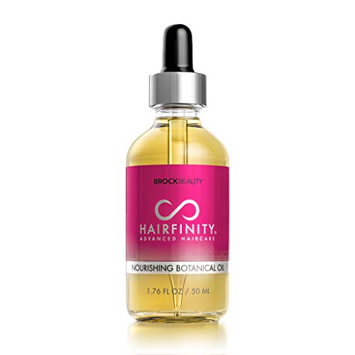 Hairfinity Botanical Hair Oil - Growth Treatment for Dry Damaged Hair and Scalp with Jojoba, Olive, Sweet Almond Oils and More - Silicone and Sulfate Free 1.76 oz