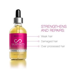 Hairfinity Botanical Hair Oil - Growth Treatment for Dry Damaged Hair and Scalp with Jojoba, Olive, Sweet Almond Oils and More - Silicone and Sulfate Free 1.76 oz