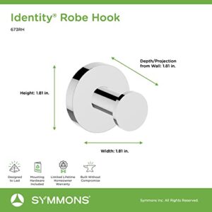 Symmons 673RH Identity Wall-Mounted Robe Hook in Polished Chrome