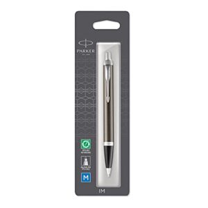 parker im ballpoint pen, dark espresso with medium point black ink refill (1975561)