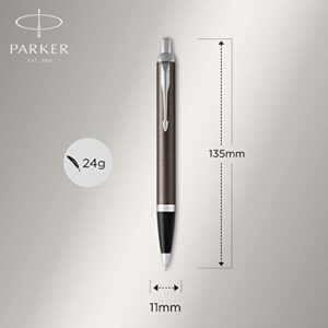 Parker IM Ballpoint Pen, Dark Espresso with Medium Point Black Ink Refill (1975561)