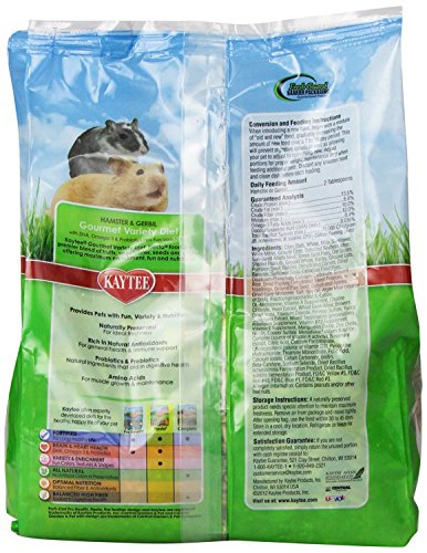 (3 Pack) Kaytee Fiesta Hamster Gerbil Food, 2.5-Pound each