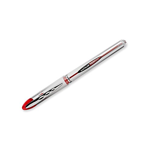 uniball Vision Elite Roller Ball Stick Pen, Red Bold 3 Pens Per Order 69023