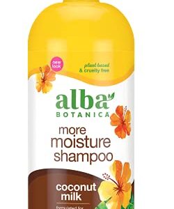 Alba Botanica More Moisture Shampoo, Coconut Milk, 32 Oz