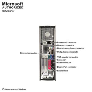 DELL Optiplex Desktop with 22in LCD Monitor (Core 2 Duo 3.0Ghz, 8GB RAM, 1TB HDD, Windows 10), Black (Renewed)