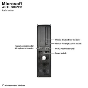 DELL Optiplex Desktop with 22in LCD Monitor (Core 2 Duo 3.0Ghz, 8GB RAM, 1TB HDD, Windows 10), Black (Renewed)