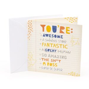 hallmark studio ink thank you card or fathers day card (list) (0299rzj5042)