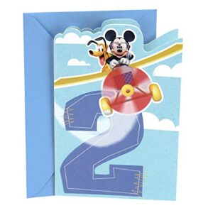 hallmark 2nd birthday card (disney mickey mouse)