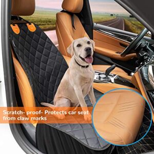 URPOWER Dog Car Seat Cover for Front Seat, 100% Waterproof Dog Seat Covers with Pocket Cars Seat Protector for Dog, Nonslip & Quilted Pet Seat Covers with Elastic Bottom for Cars, Trucks & SUVs