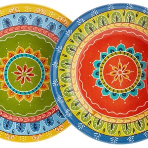 Certified International Valencia Dessert Plates (Set of 4), 8.75", Multicolor