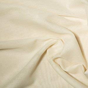 Mybecca 7oz Natural Cotton Canvas Fabric by The Yard, 58-Inch Wide