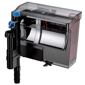 grech cbg-800 5w uv sterilizer hang-on back filter, 20-50 gallon/211 gph, black