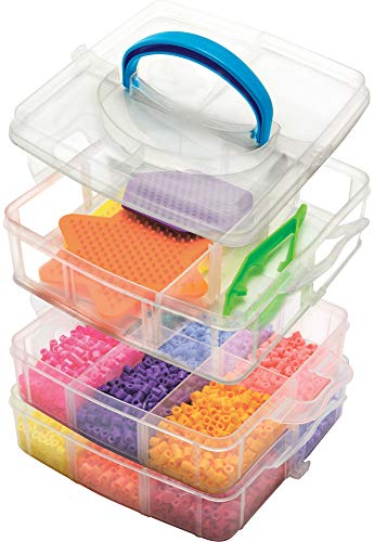 Perler Bead Large Organizer Stackable Storage Container Bead Trays, 3pc.