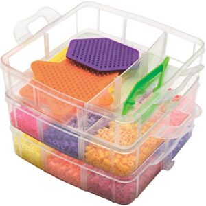 Perler Bead Large Organizer Stackable Storage Container Bead Trays, 3pc.