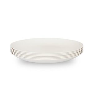 Coza Design- Durable Plastic Plate Set- BPA Free- Set of 6 (White)