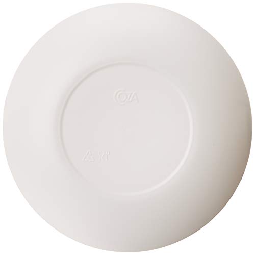 Coza Design- Durable Plastic Plate Set- BPA Free- Set of 6 (White)