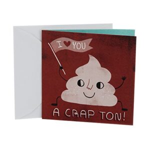 hallmark studio ink birthday card, fathers day card, or anniversary card (i love you a crap ton) (0299rzj5026)