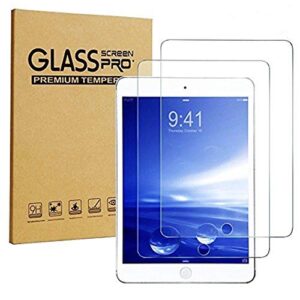 sincase ipad air/air 2 / pro/new ipad 9.7 screen protector, [2-pack] clear ipad air 2 tempered glass screen protector 9h glass film cover for ipad air/air 2 / pro 9.7 inch/new ipad 9.7 2017