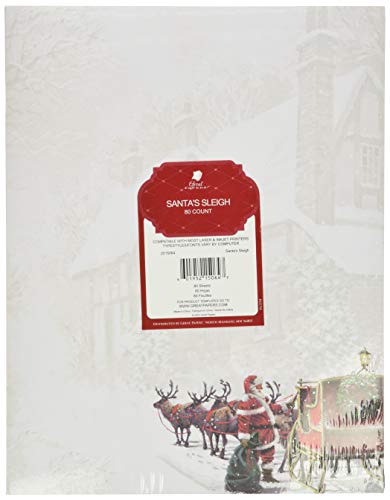 Great Papers! Santa's Sleigh Letterhead, 80 count, 11" x 8.5" (2015064)