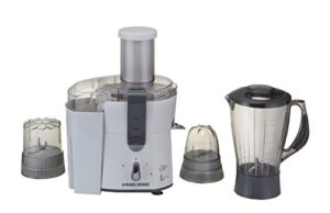 black & decker jbgm600-220v four-in-one juicer, blender & grinder only 220/240 volt (will not work in usa or canada), medium, white