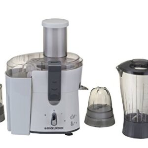 Black & Decker JBGM600-220V Four-in-One Juicer, Blender & Grinder Only 220/240 Volt (Will not Work in USA or Canada), Medium, White