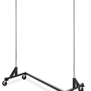 Whitmor Commercial Garment Z-Rack - Silver / Black