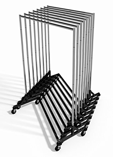 Whitmor Commercial Garment Z-Rack - Silver / Black