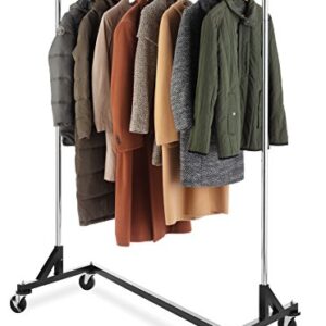 Whitmor Commercial Garment Z-Rack - Silver / Black