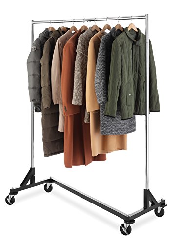 Whitmor Commercial Garment Z-Rack - Silver / Black