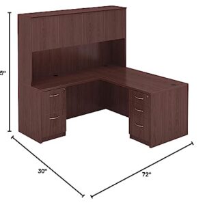 Lorell Essentials Desk, Mahogany