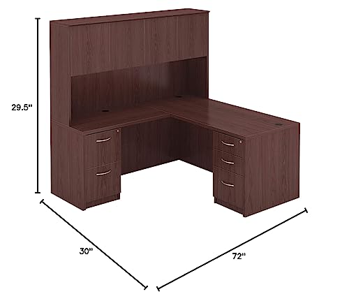 Lorell Essentials Desk, Mahogany