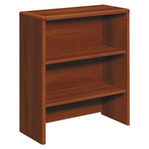 miller supply inc hon 107292co 10700 series bookcase hutch, 32 5/8w x 14 5/8d x 37 1/8h, cognac