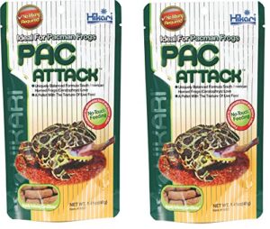 (2 pack) hikari packman frog pac attack food - 1.41 ounce each