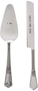 mud pie knife wedding cake serving set, 12.5"