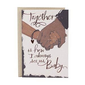 hallmark mahogany love card or anniversary card (never stop) (0359rzd2046)