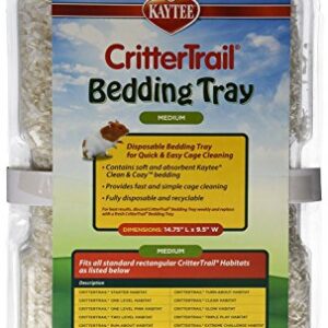 Kaytee CritterTrail Habitat Disposable Bedding Tray, 9-Count Total (3 Packages with 3 Trays Each)