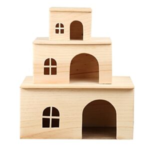 OMEM for Small Animals House Natural Life Tunnel System Such as Hamsters, Guinea Pigs, Golden Bears, Hedgehogs, Rabbits, Turtles, Easy to Clean (S)