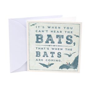 hallmark studio ink birthday card (bats are coming) (0299rzj5025)