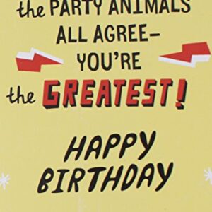 Hallmark Birthday Card for Kids with Stickers (Dog Party) (0399RZB1200)