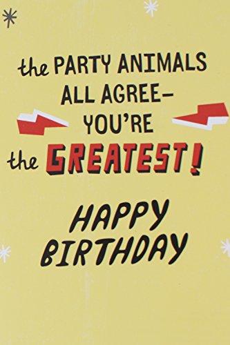 Hallmark Birthday Card for Kids with Stickers (Dog Party) (0399RZB1200)