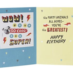 Hallmark Birthday Card for Kids with Stickers (Dog Party) (0399RZB1200)