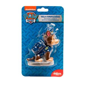 Dekora - 346170 Paw Patrol 3D Candle Figurine Wax Blue 9 x 5 x 15 cm