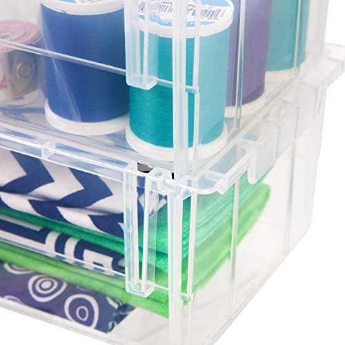 IRIS USA S Clear 12PK IRIS Small Bin