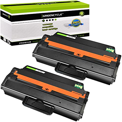 greencycle Compatible Toner Cartridge Replacement for Samsung 103L MLT103 MLT-D103L MLTD103L Use with ML-2955ND ML-2955DW ML-2950ND SCX-4729FW SCX-4729FD Printer (Black, 2-Pack)