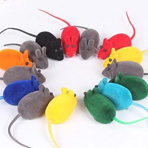 Dog Cat Playing Toy Squeak Noise Toy Lovely Rat Toy Mice False Mouse Bauble 4PCS Multi-colors