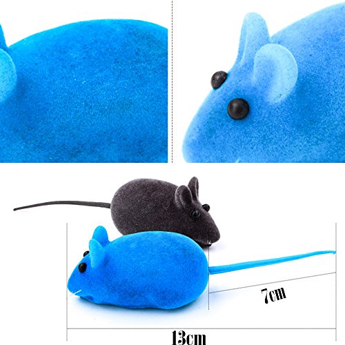 Dog Cat Playing Toy Squeak Noise Toy Lovely Rat Toy Mice False Mouse Bauble 4PCS Multi-colors